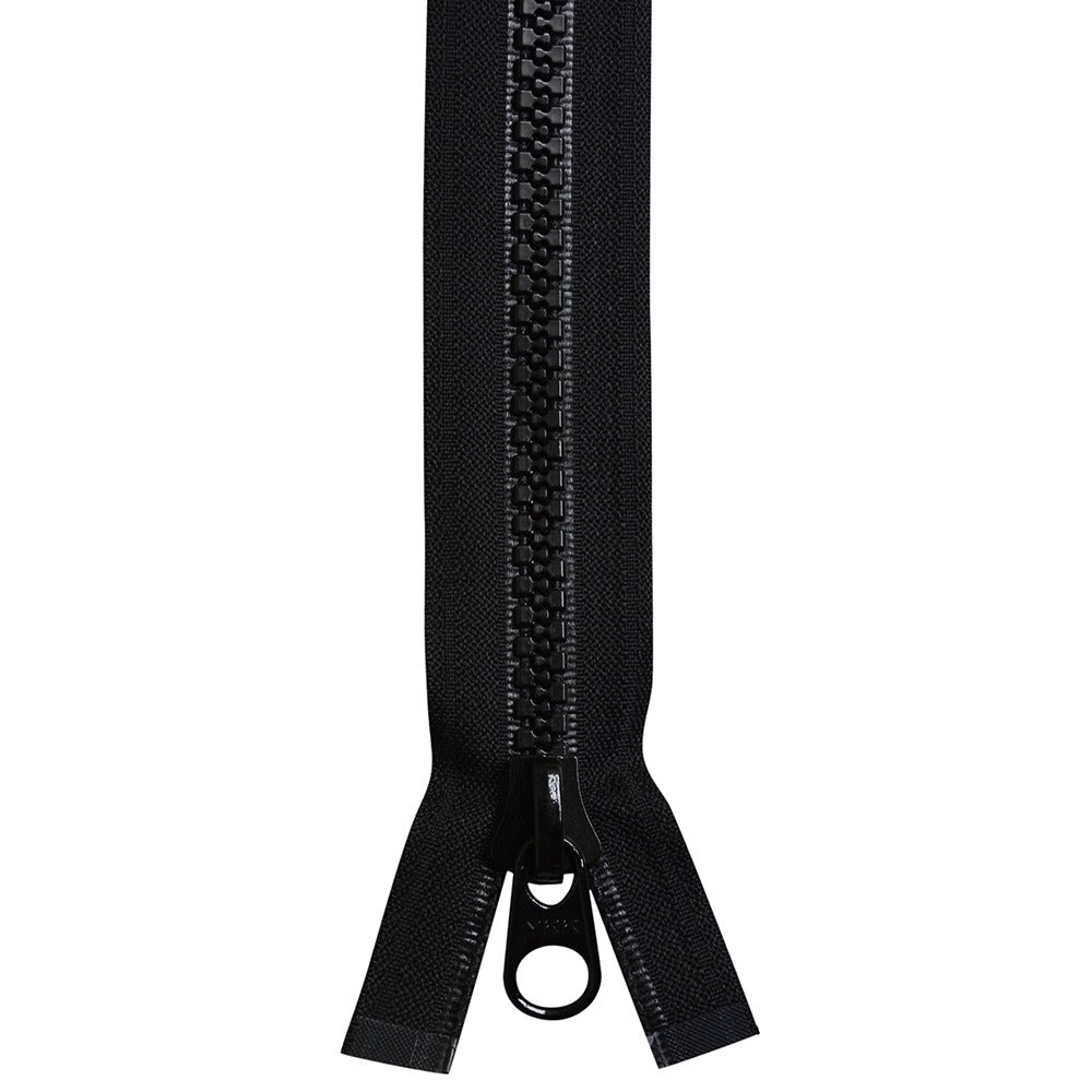 YKK Vislon #10 Zipper 30 inch - Black - Outdoor Textiles