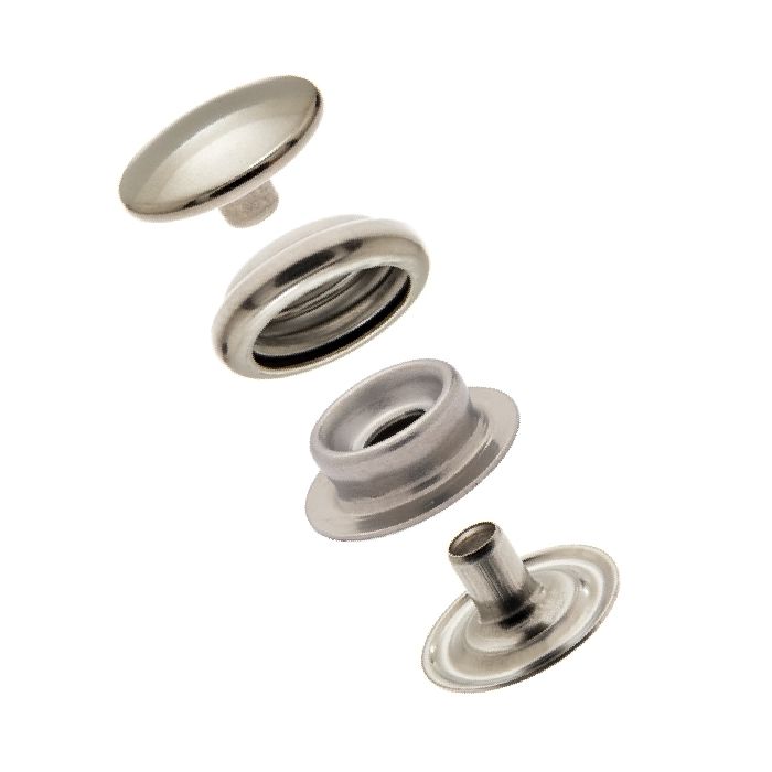 DOT Durable Snap Fastener Set - Cloth-to-Cloth (Stainless Steel ...